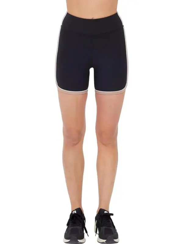 The Upside Rhythm Contrast-trim Shorts - Black