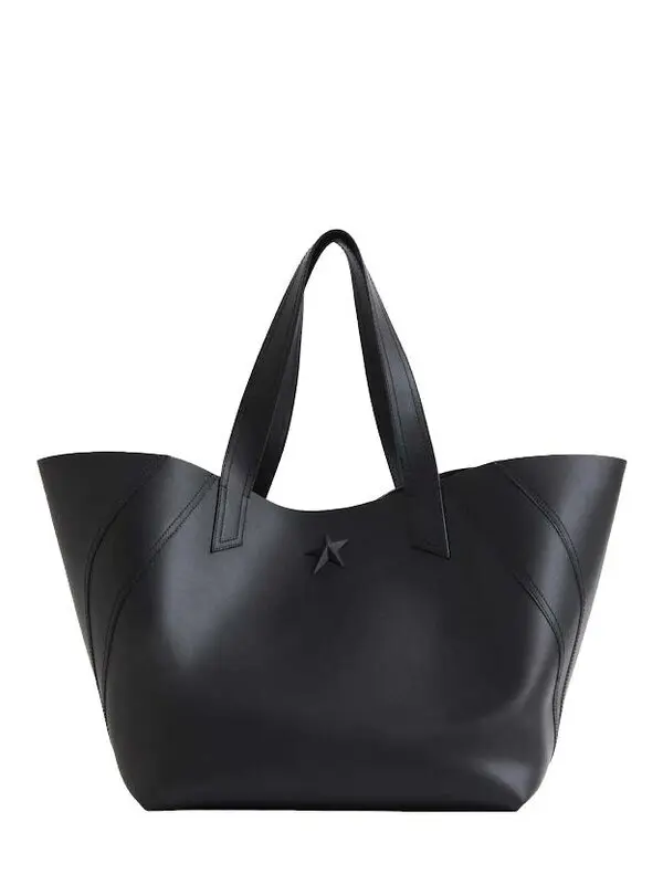 MUGLER H&m Leather Shopper - Black