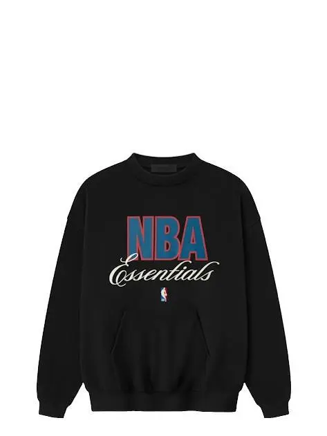 Fear Of God Essentials Nba 90s Crewneck Sweatshirt - Black