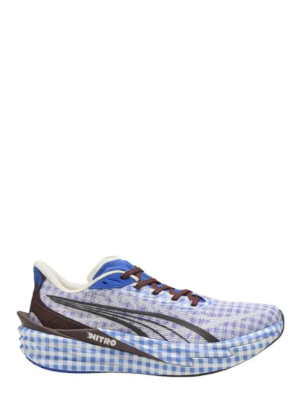 PUMA Deviate Nitro 4 Check Sneakers - Royal Sapphire/puma White