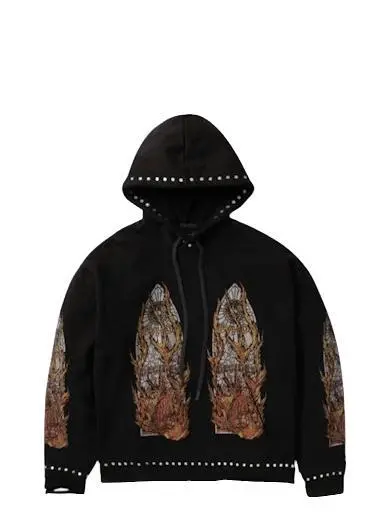 WHO DECIDES WAR Hardware Hooded Pullover - Black
