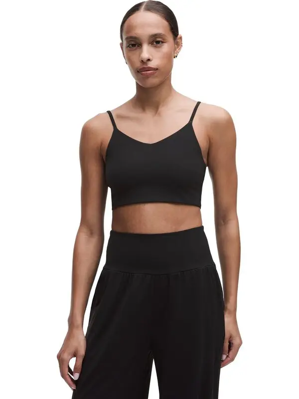 Lululemon Bend This Cami Spaghetti-strap Bra - Black
