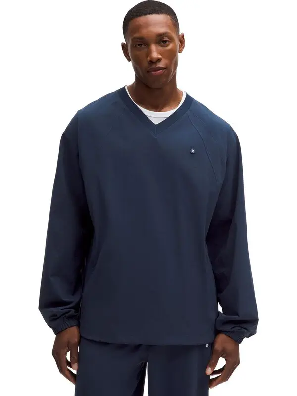Lululemon Water-repellent Golf V-neck Pullover - Club Blue/club Blue