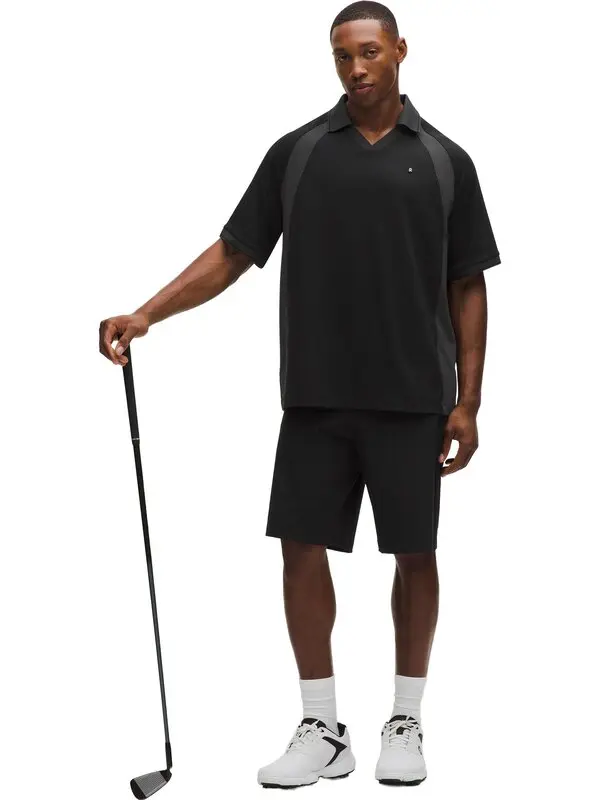 Lululemon Relaxed-fit Water-repellent Golf Shorts - Black/black