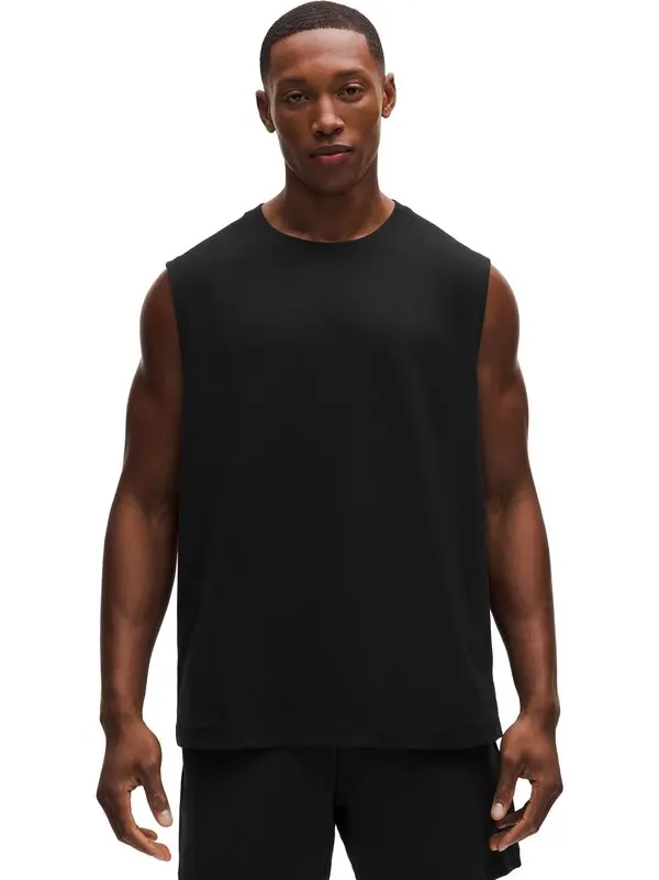 Lululemon Mesh Soft Jersey Sleeveless Tank Top - Black