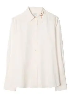 Paul Smith Embroidered Collar Shirt - White