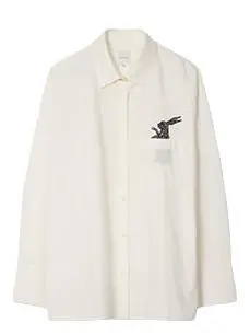 Paul Smith Organic Cotton Shirt With Rabbit Embroidery - White