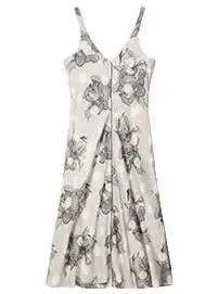 Paul Smith Blurred Polka Dot Floral Dress - Grey