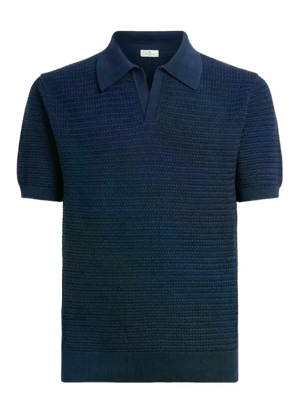 Etro Knitted V-neck Sweater - Blue