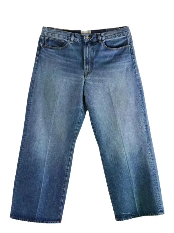 THE ELDER STATESMAN Hunter Faded Pressed-crease Jeans - Blue