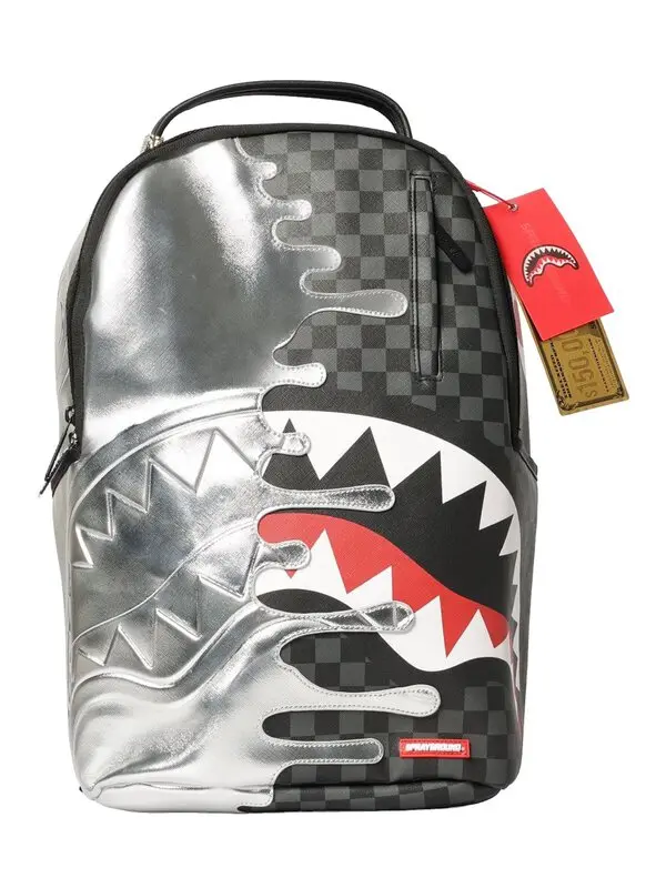 SPRAYGROUND Checkered Saffiano Coated Cotton Backpack - Multicolor