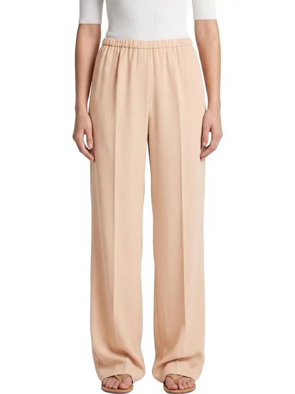 FORTE_FORTE Wide Leg Tailored Trousers - Beige