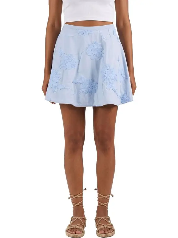 ROTATE BY BIRGER CHRISTENSEN Embroidered Mini Skirt - Multicolor