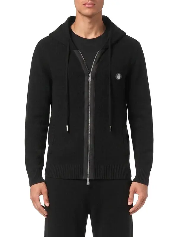 BILLIONAIRE Cashmere And Wool Blend Zip-up Hoodie - Black