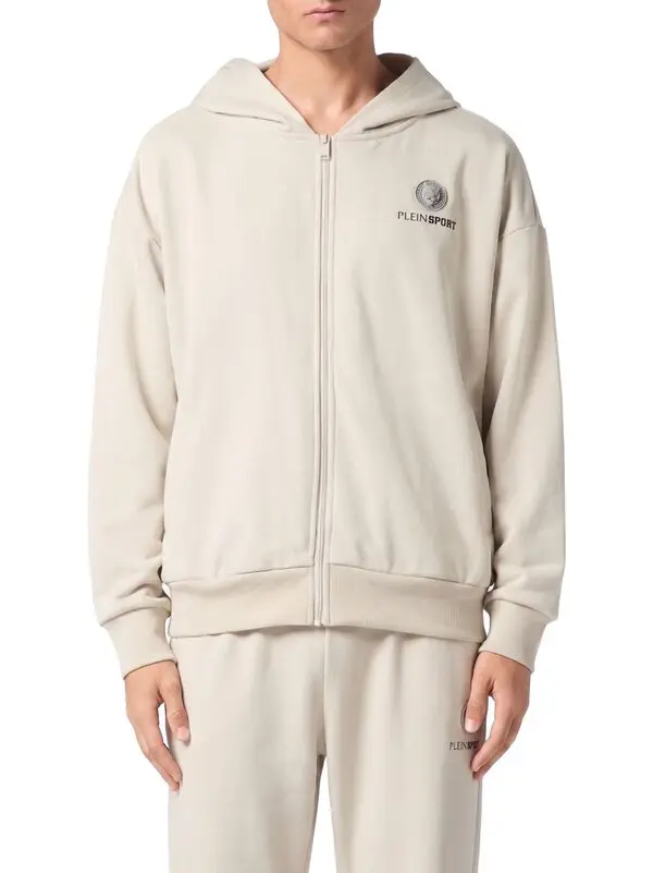 PLEIN SPORT Zip-up Hoodie - Grey