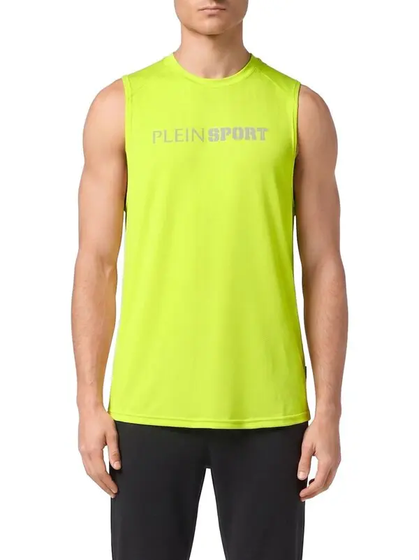 PLEIN SPORT Sleeveless T-shirt - Yellow