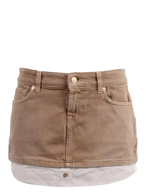 7 For All Mankind Double Layer Skirt - Other