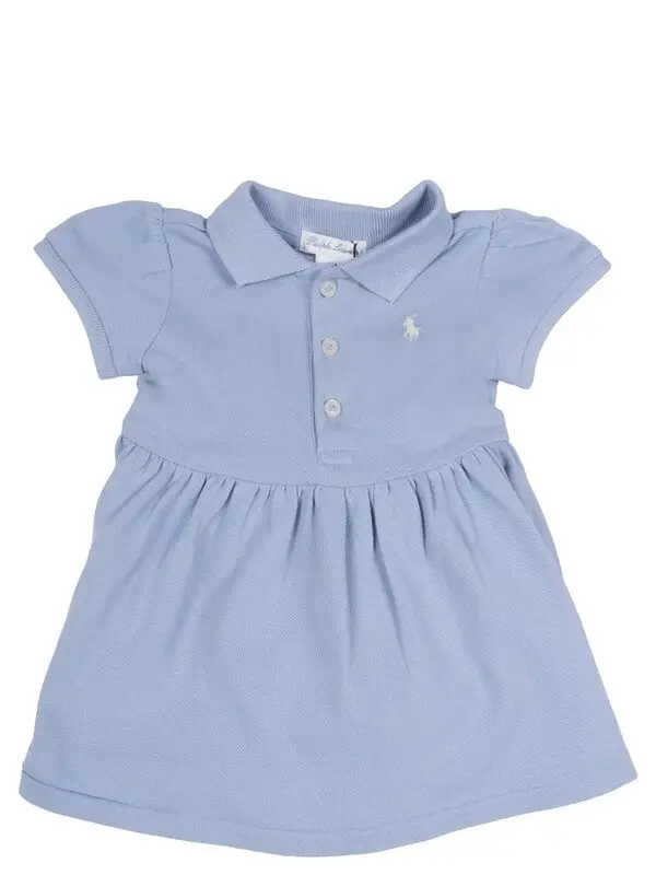 Polo Ralph Lauren Short Sleeve Collared Day Dress - Blu