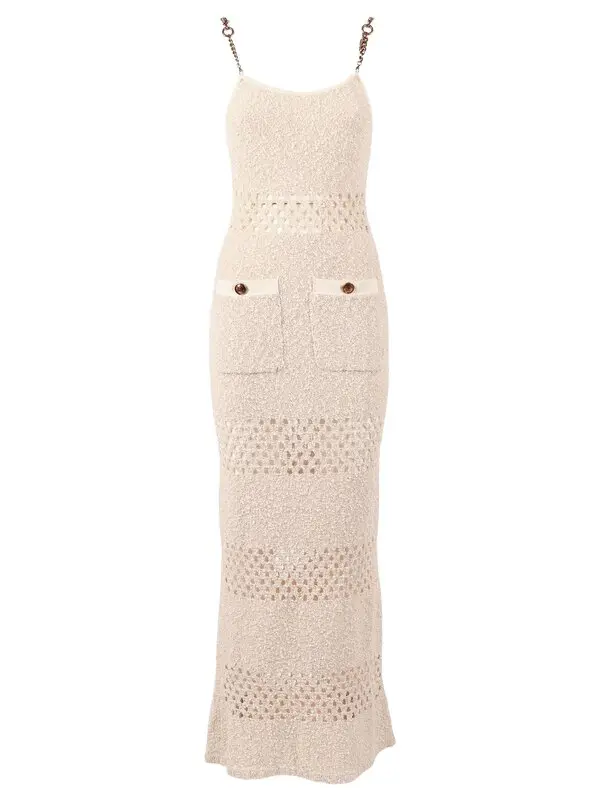 Elisabetta Franchi Knit Maxi Dress With Chain Detail - Other
