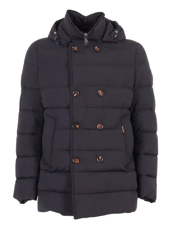 MOORER Florio Knitted Jacket - Blu