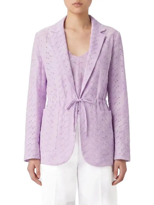 FORTE_FORTE Tailored Blazer - Violet