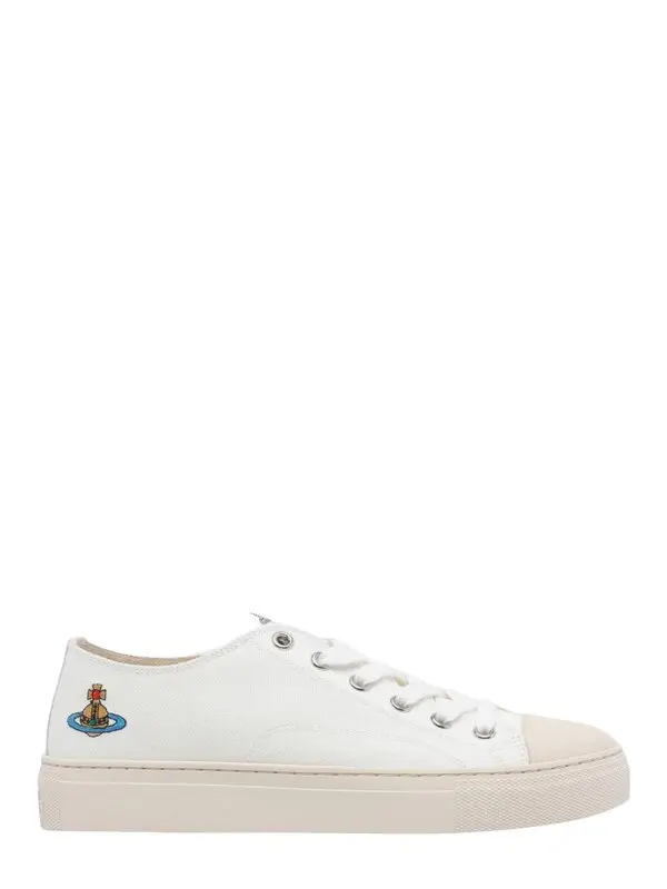VIVIENNE WESTWOOD Low Top Lace Up Sneakers - White