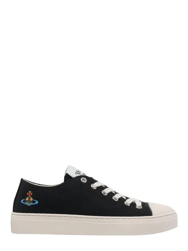 VIVIENNE WESTWOOD Canvas Lace-up Sneakers - Black