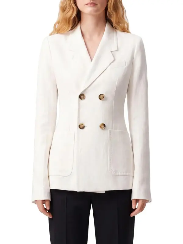 Ami Double Breasted Blazer - White