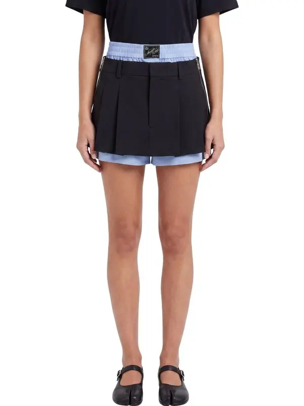 Alexander Wang Pleated Shorts - Black