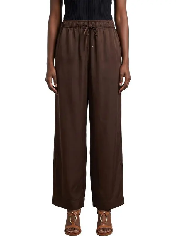GANNI Wide-leg Trousers - Brown