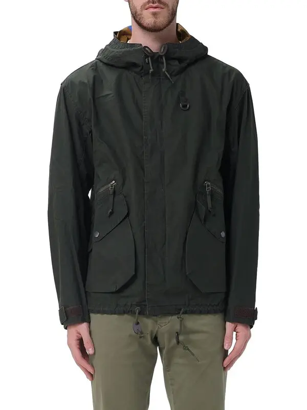 Barbour Hooded Utility Jacket - Green