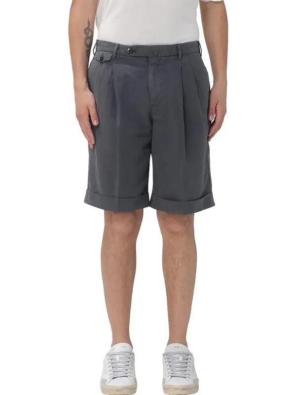 PT TORINO Tailored Pleated Shorts - Grey