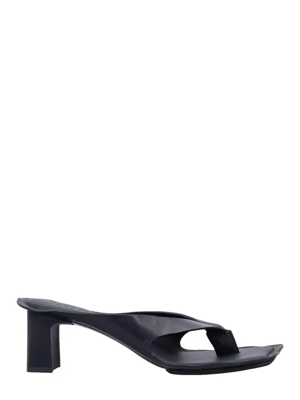 MAISON MARGIELA Heeled Thong Sandal - Black