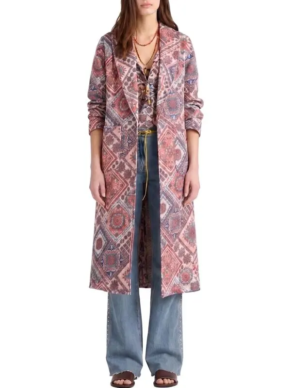 Momoni Colibri Long Coat - Multicolor