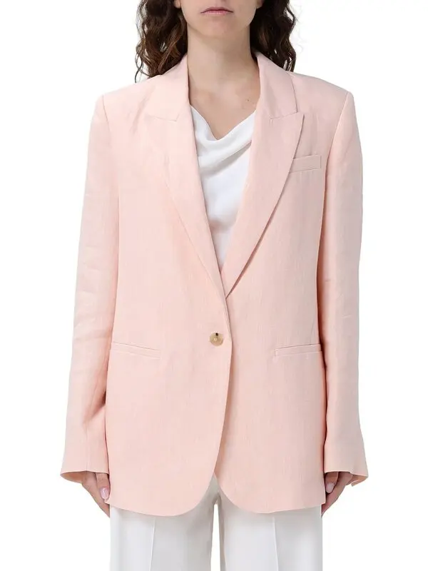 FORTE_FORTE Single Breasted Jacket - Pink