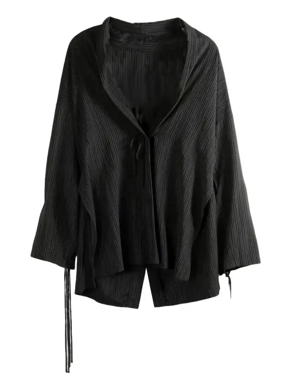 Yohji Yamamoto Pinstripe Jacket - Black