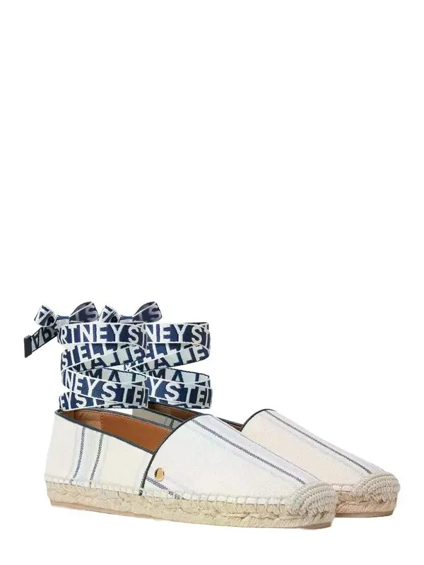 Stella McCartney Gaia Striped Espadrilles - Neutrals
