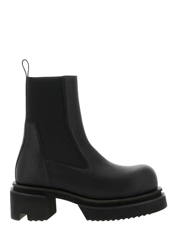 Rick Owens Temple Beatle Bogun Chelsea Boot - Black