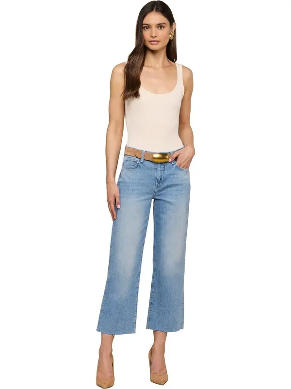 L'Agence Wanda Cropped Wide-leg Jean - Granova