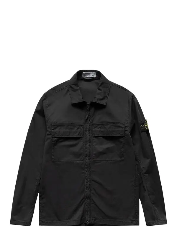 Stone Island Compass Logo Shirt Jacket - Black