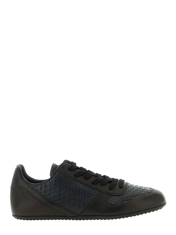 Rick Owens Low Top Sneakers - Black