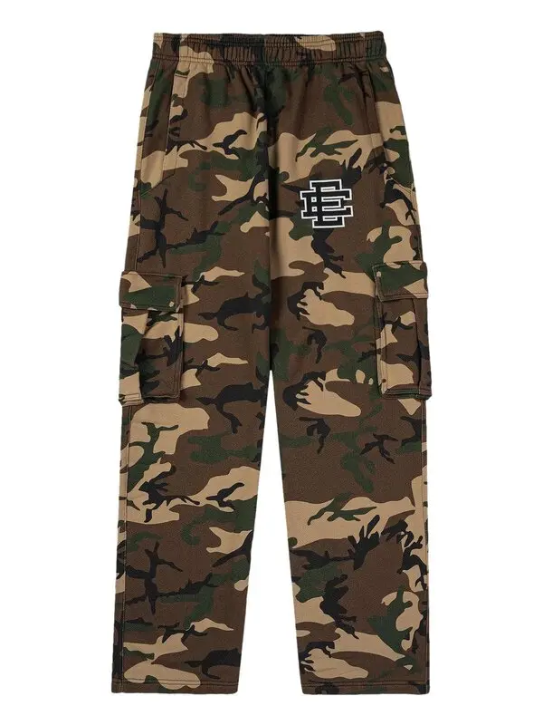 ERIC EMANUEL Ee Cargo Sweatpant Woodland Camouflage - Brown