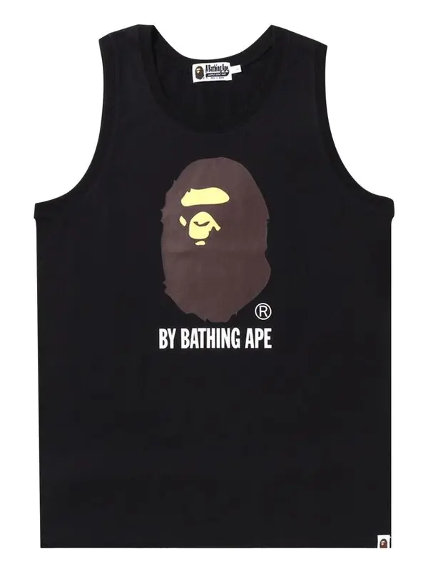 A BATHING APE By Bathing Ape Graphic Tank Top - Black