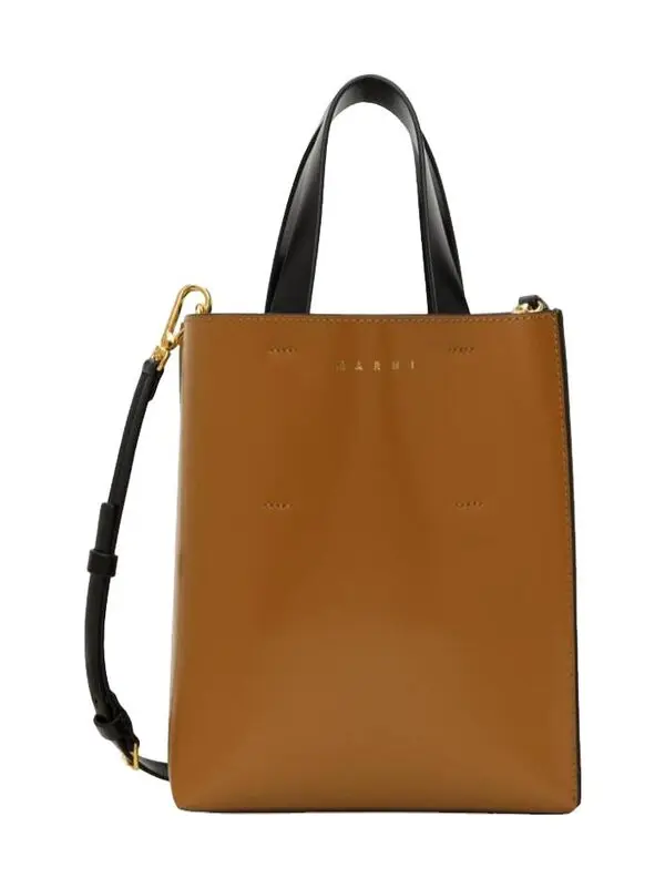 Marni Museo Two-toned Tote Bag - Brown