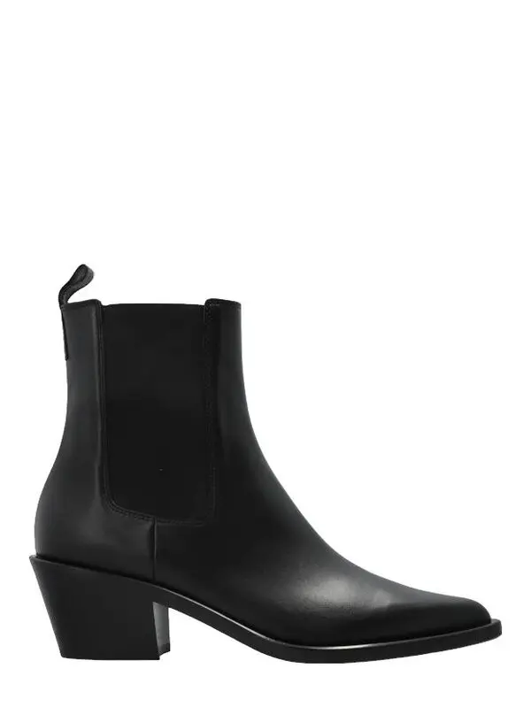 GIANVITO ROSSI Pointed-toe Chelsea Boots - Black