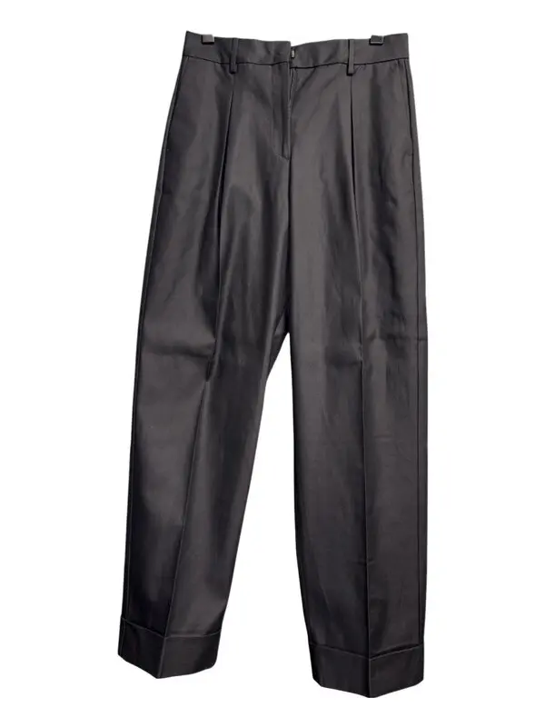 SELECTED Pleated Tailored Trousers - Black