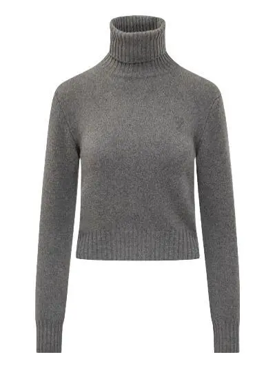 Ami De Coeur Turtle Neck Jumper - Black