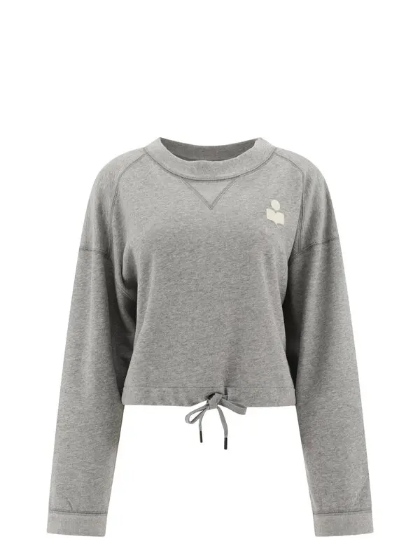 Isabel Marant Étoile Margo Cropped Sweatshirt - Gray