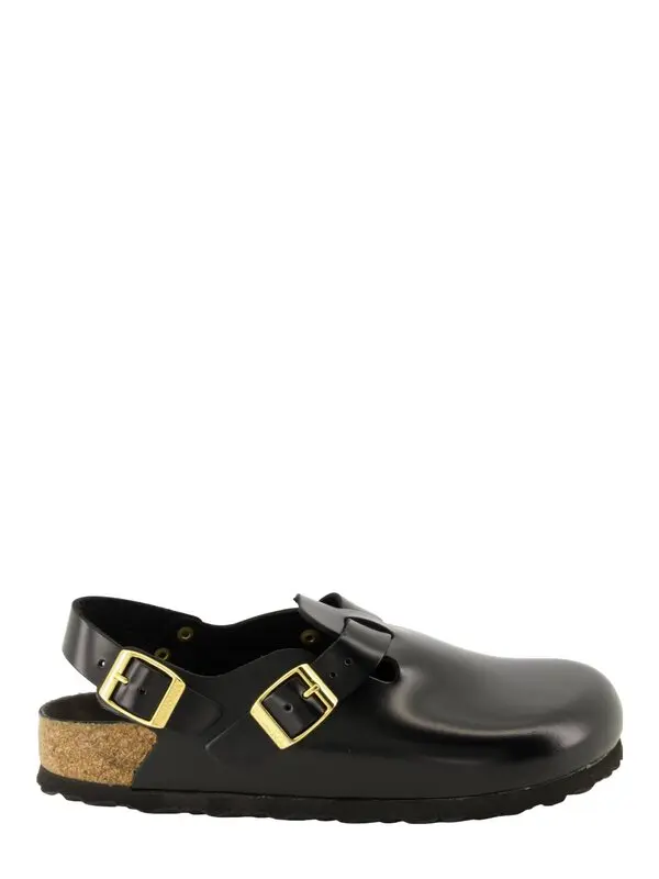 BIRKENSTOCK Buckled Flat - Black