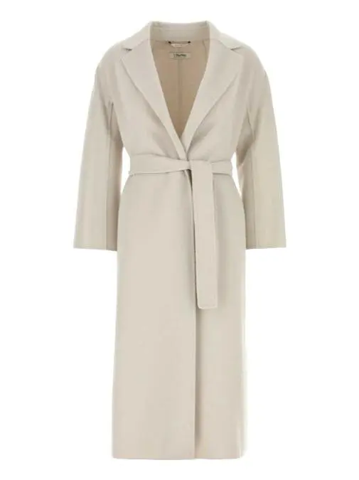 Max Mara Esturia Belted Coat - White